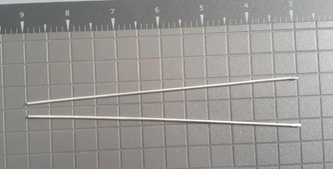 Colloidal Silver Rods 99.99% Silver Wire Rods, (2) 6" 14 Gauge For ...