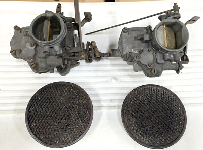OEM Original Zenith Twin Carburetors + Air Filters From Sunbeam Alpine ...