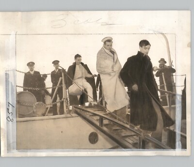 Coast Guard Delivers SURVIVORS of SUNK SHIP Mohawk VINTAGE 1935 Press ...