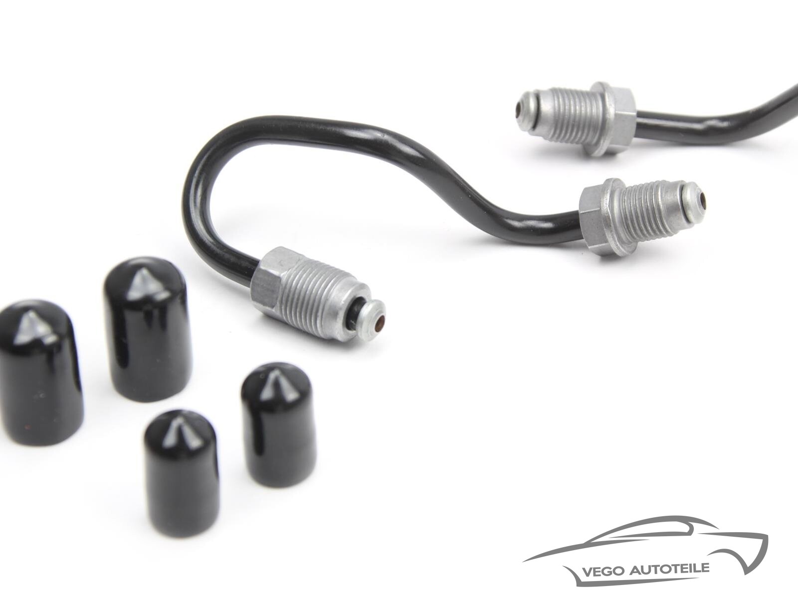 BREMSLEITUNG ROHR BREMSSATTEL HINTEN 1K0611763E 1K0611764L 2x ORIGINAL ...