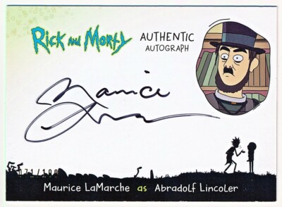 Rick & Morty Season 1 Maurice LaMarche Abradolf Lincoler SC Autograph ...