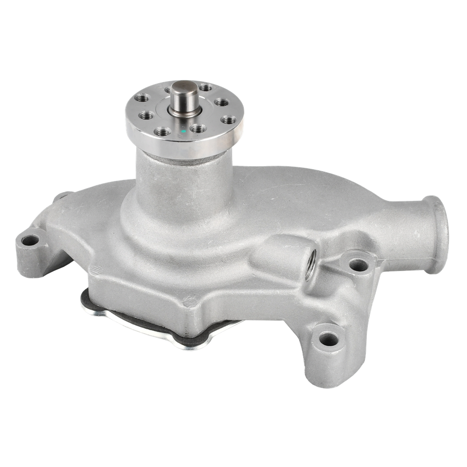 Satin Aluminum Short Water Pump High Volume SBC Small Block Chevy 350 ...