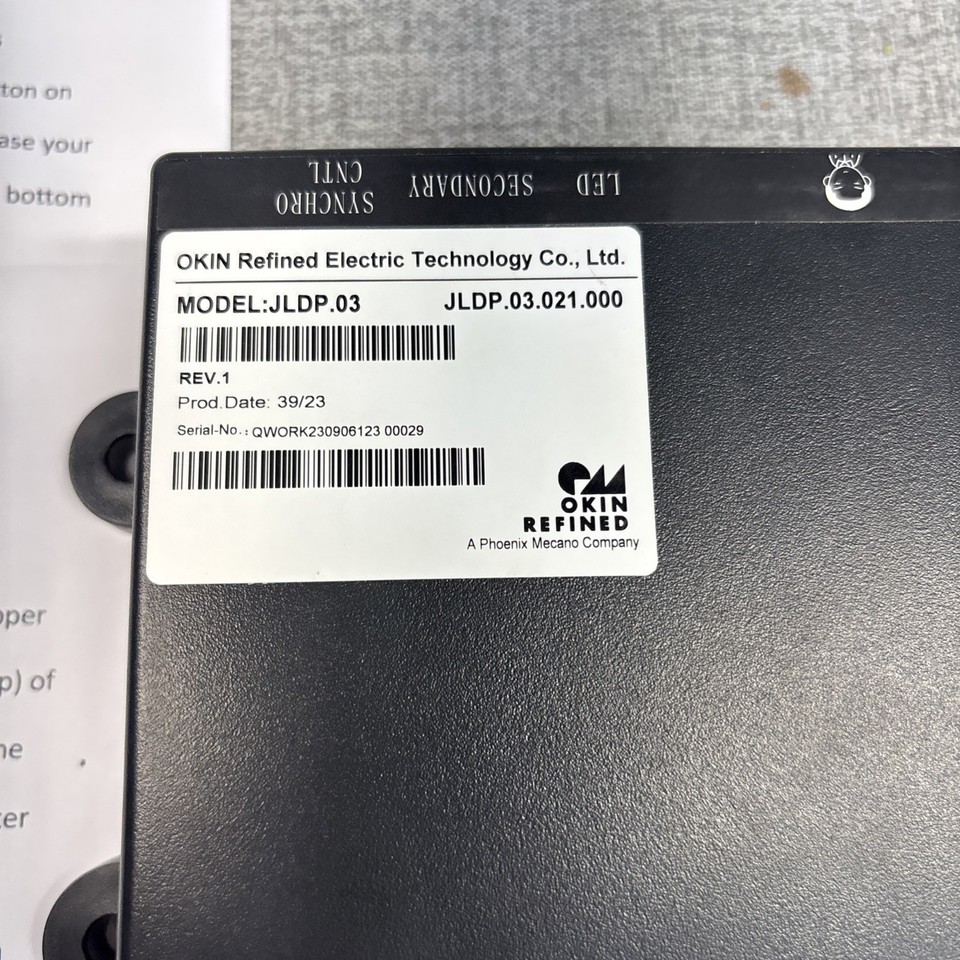 Okin Refined JLDP.03 Control Box, & Remote JDLK.18.01.36 No Power ...