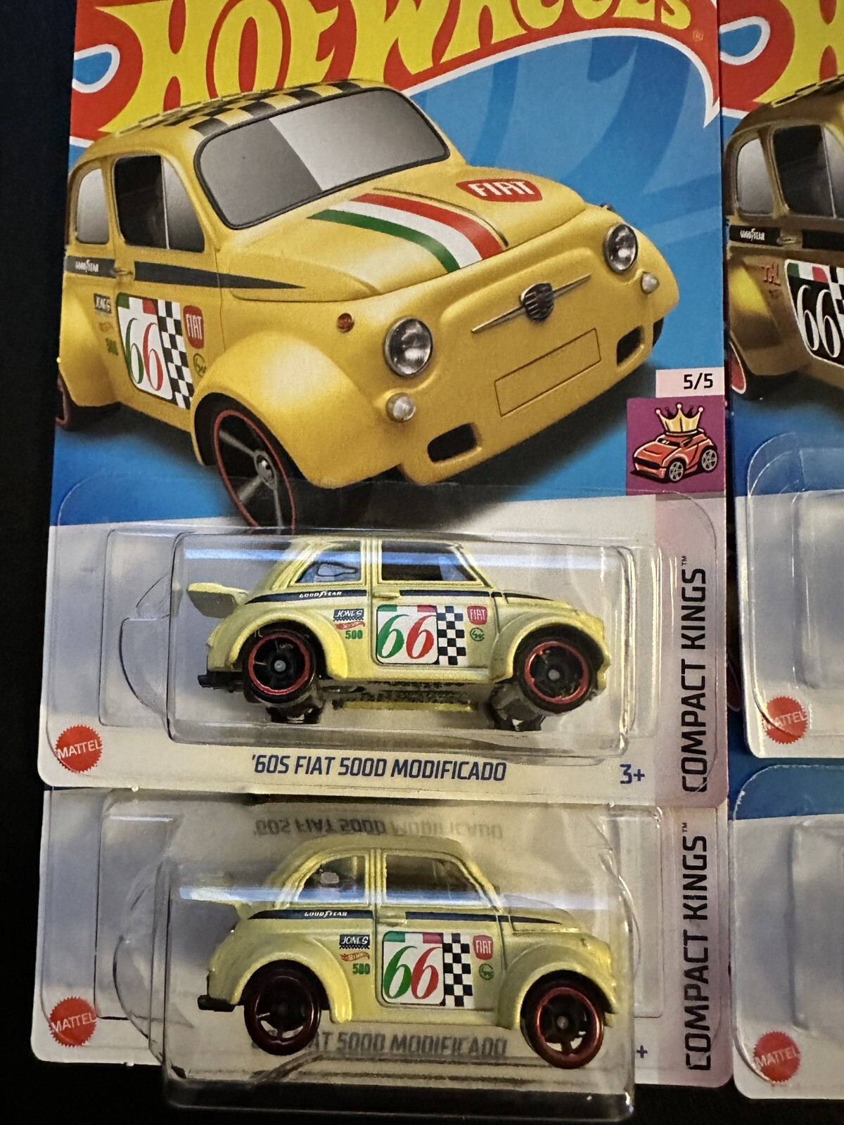 Hot Wheels 60's FIAT 500D MODIFICADO 2 Super Treasure Hunt - E Case + 2 ...
