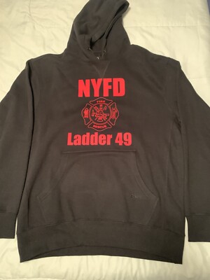 NYFD HOODIE BLACK SIZE L (Worn Once) | eBay