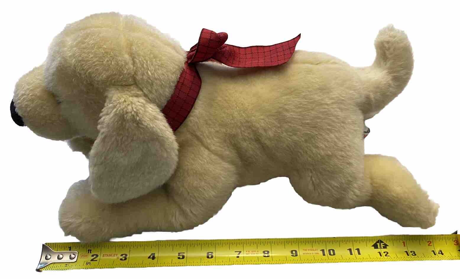 Gund Small Cooper Yellow Labrador Lying Dog Plush Stuffed Animal Red ...