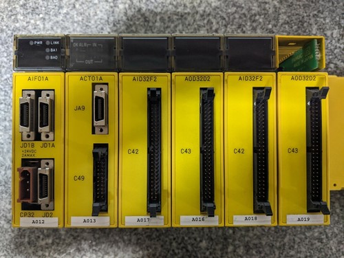 FANUC I/O Module Bundle - AIF01A, ACT01A, AID32F2, A0D32D2, ABU10A | eBay
