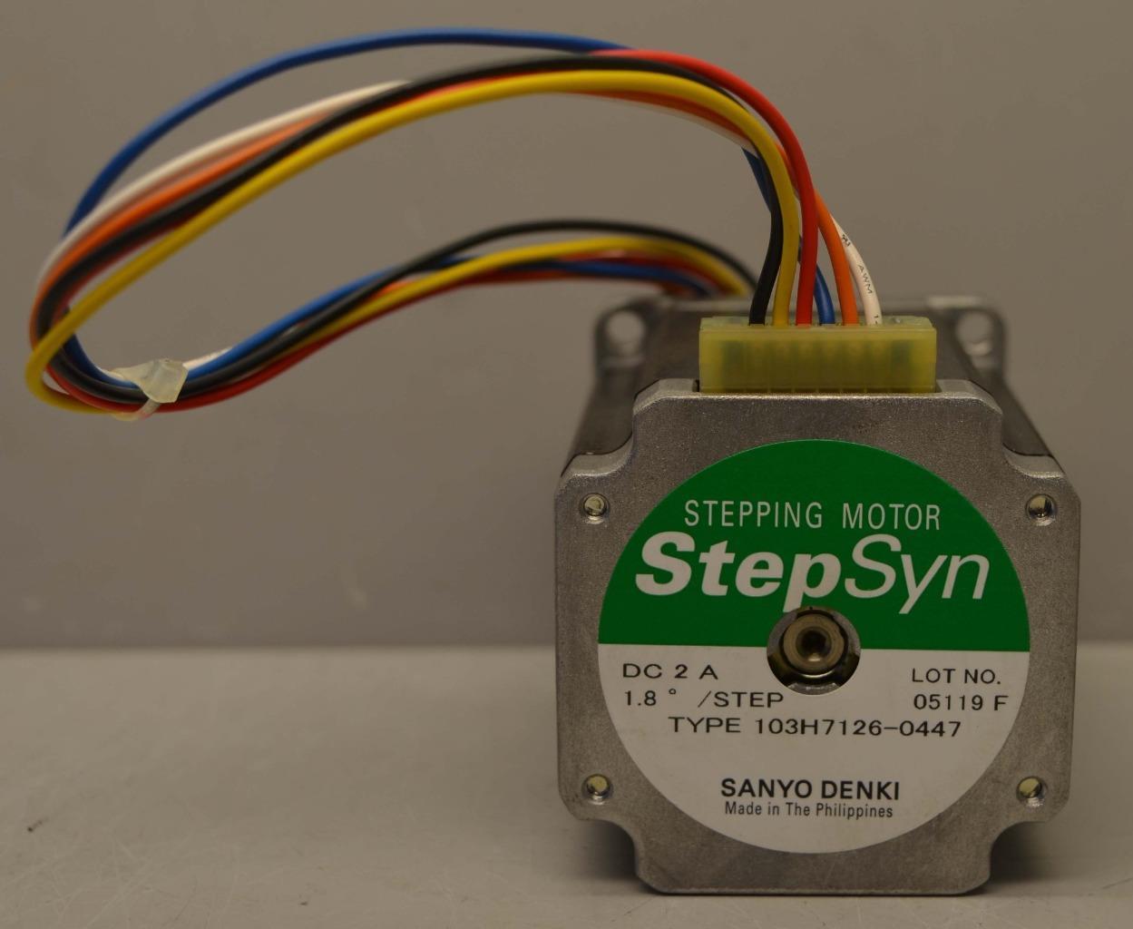 Sanyo Denki Step-Syn Stepping Motor 103H7126-0447 ++ NICE ++ | eBay