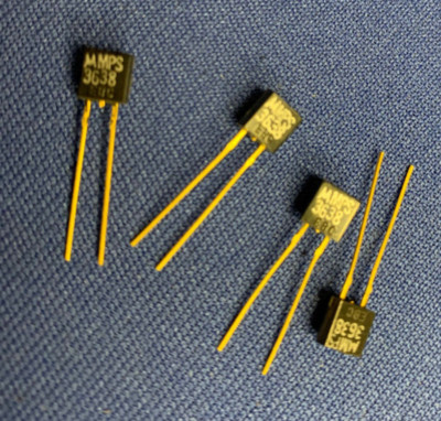 MPS3638 2N3638 MOTOROLA PNP TRANSISTOR TO-92 GOLD LEADS RARE VINTAGE ...