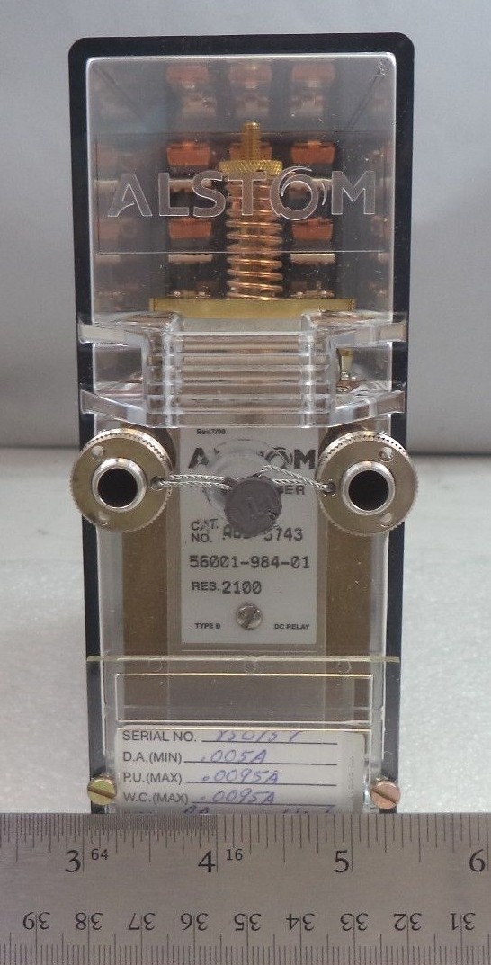 ALSTOM SIGNALING INC TYPE B1 BIAS-NEUTRAL 2100-OHM VITAL RELAY, P/N ...