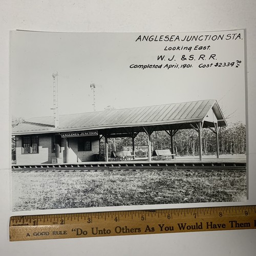 Vintage Anglesea Junction Station Photo West Jersey & Seashore Railroad ...