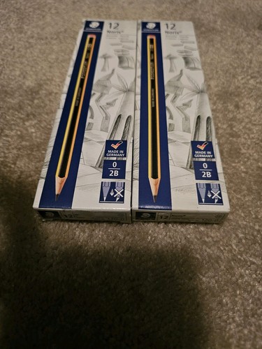 24 Staedtler Noris 2B Pencils Germany Two Boxes 2 Dozen | eBay