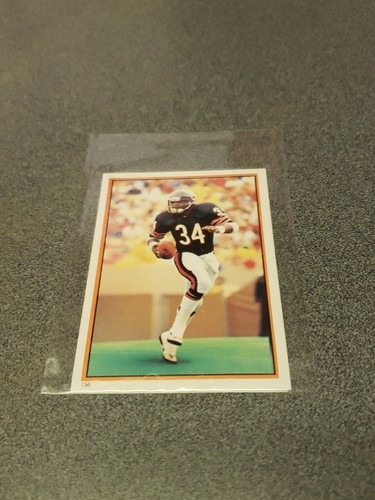 1985 Topps Mini Sticker #156 Walter Payton Chicago Bears | eBay