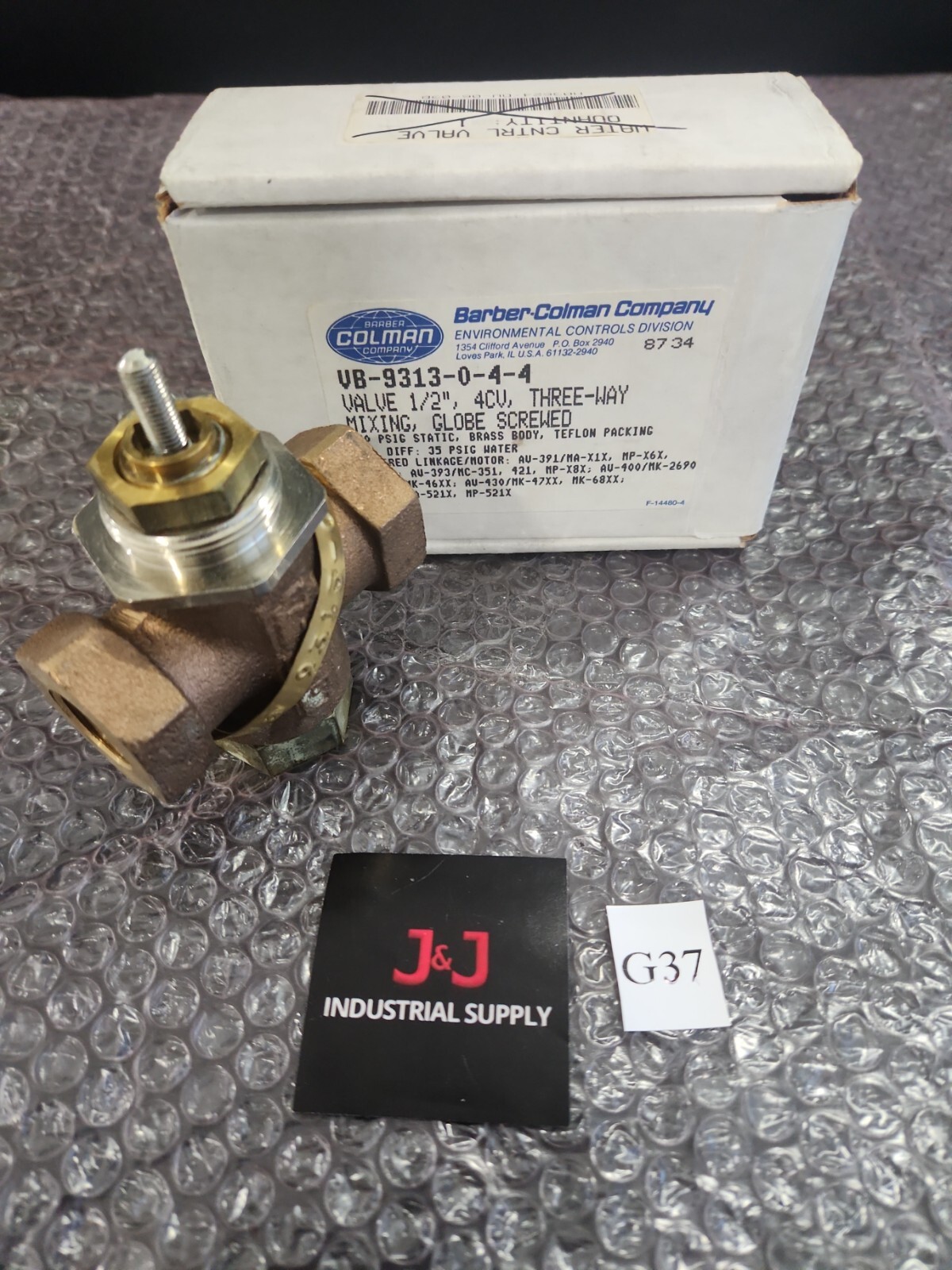 🆕️ Barber Colman VB-9313-0-4-4 1/2" 3-way Mixing Valve ⚡️🇺🇸 SHIP ...