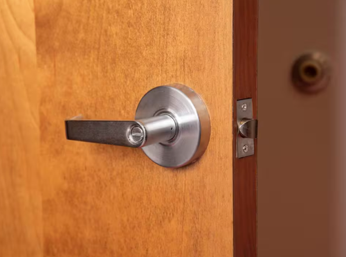 Brushed Chrome Grade 2 Commercial Cylindrical Privacy Bed/Bath Door ...