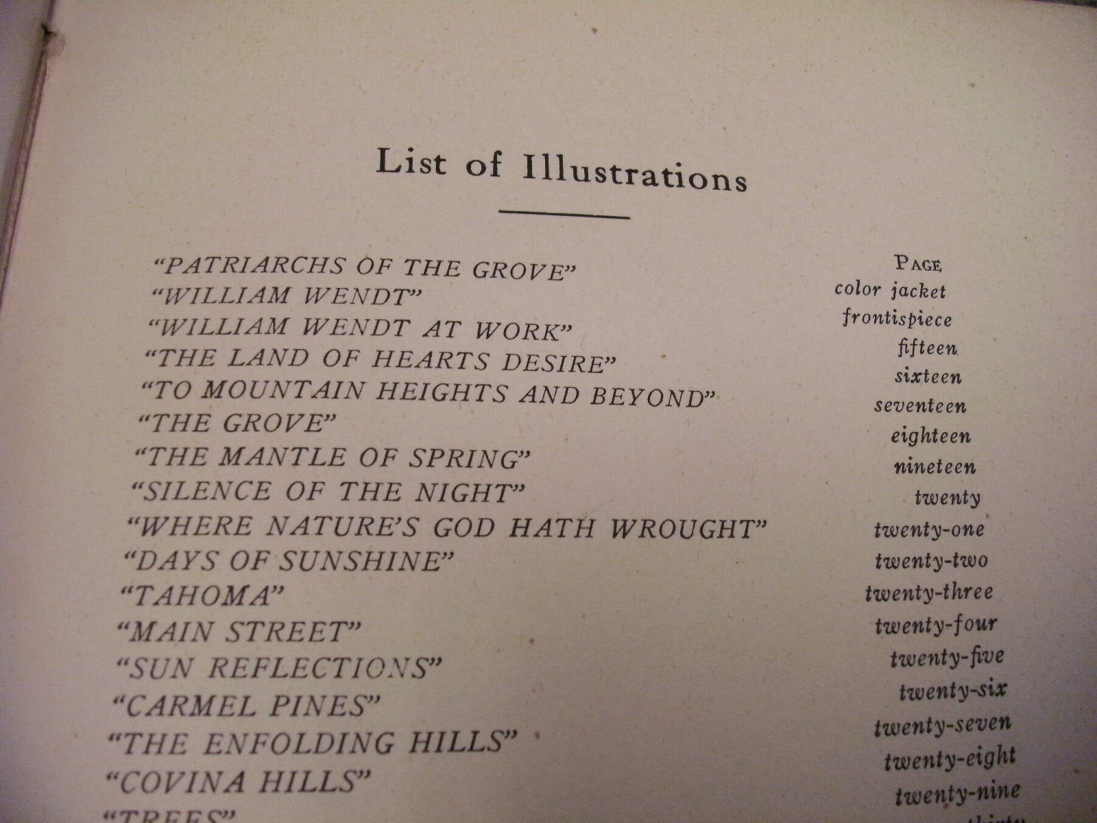 WILLIAM WENDT AND HIS ART - SIGNED PRESENTATION COPY FROM THE ARTIST ...