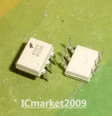 100 PCS 4N26 DIP-6 6-Pin Phototransistor Optocouplers, Optoisolators ...
