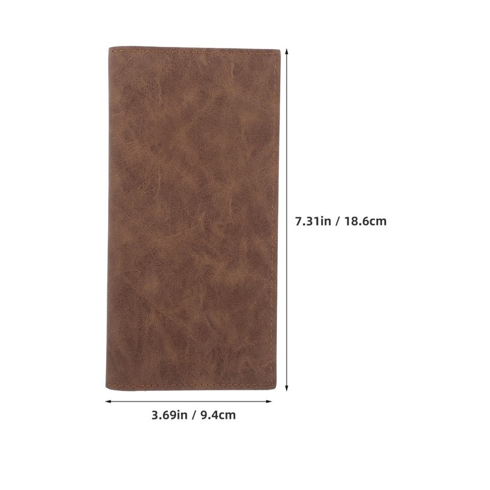 Long Wallet: Multi Card Slot Long Wallet with ID Window - Thin Faux ...