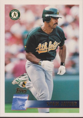1996 Topps #57 Stan Javier Oakland Athletics A's Baseball Card | eBay