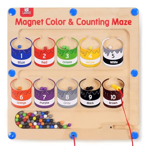 Magnetic Color and Number Maze - Educational Fine Motor Skills Paint ...