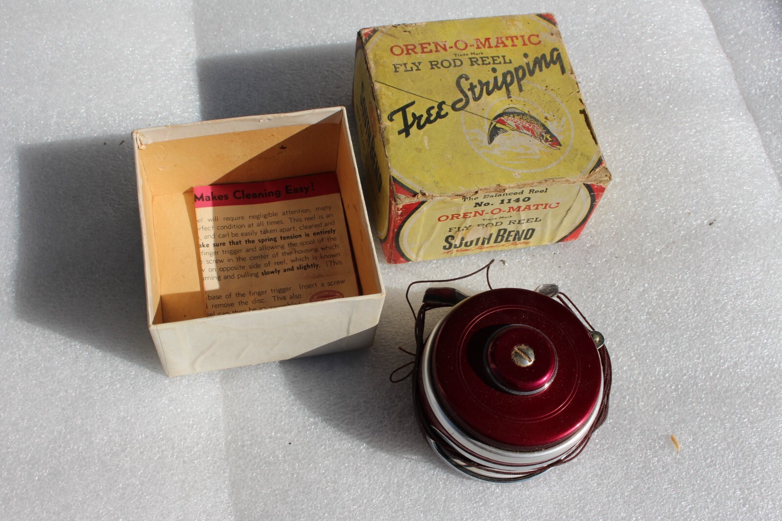 South Bend Oren-O-Matic No 1140 Fly Reel Spool Fishing With Box and ...