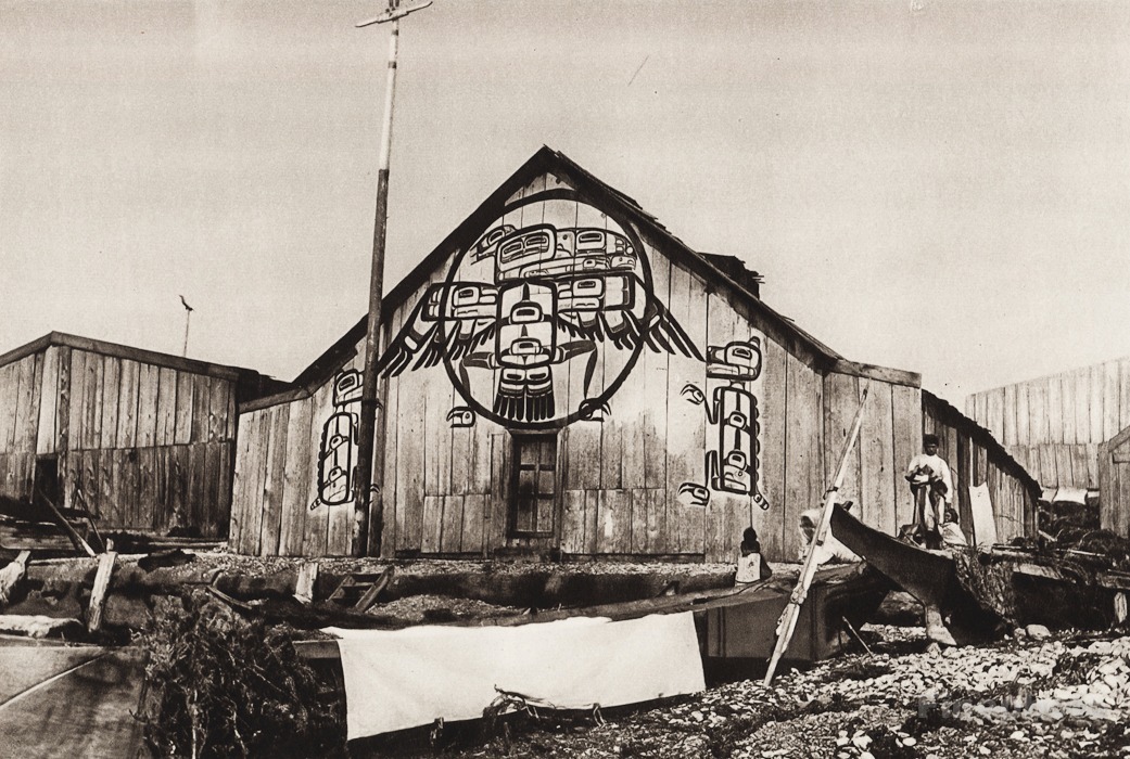 1925 Vintage CANADA ~ Indian House British Columbia Fort Rupert ...