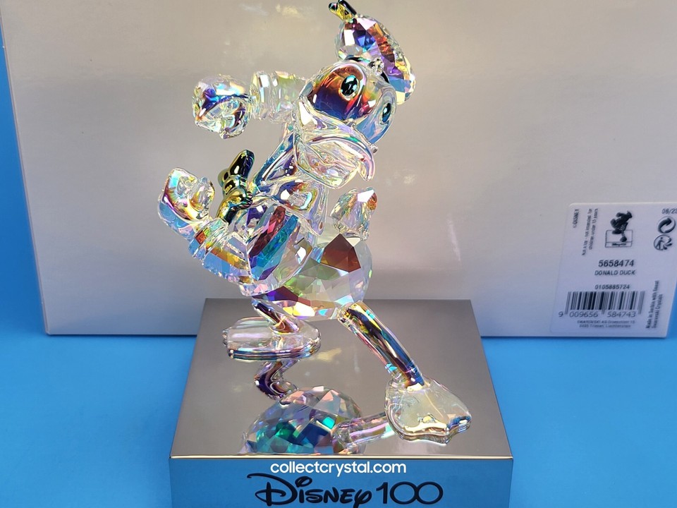 Swarovski Crystal, Disney 100 Donald Duck Figurine # 5658474 | eBay
