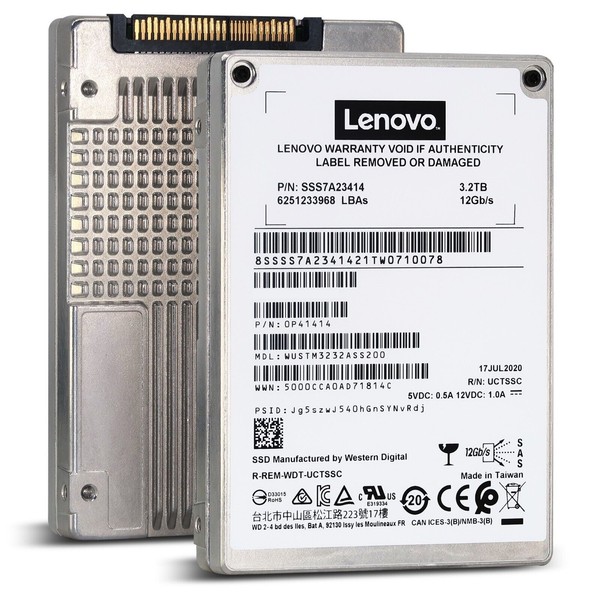 Lenovo ThinkSystem SS530 3.2TB 2.5" SAS-3 Internal SSD (4XB7A10232) for ...