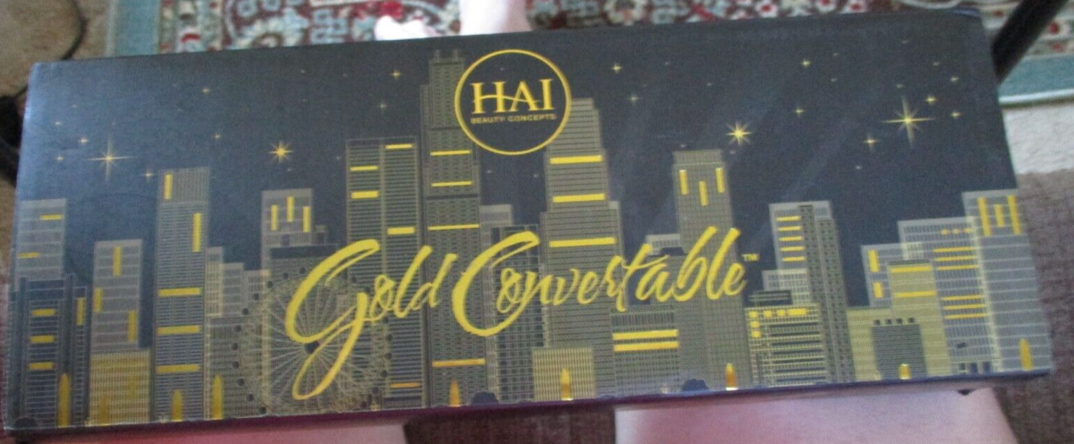 Hai Gold Convertable Professional Flat Iron Adjustable Temperature Up ...