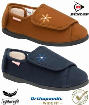 LADIES DIABETIC ORTHOPAEDIC EASY CLOSE WIDE FIT MACHINE WASHABLE ...