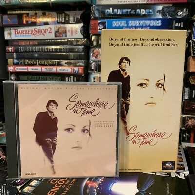 Somewhere in Time 1980 VHS & CD Tested Christopher Reeve Jane Seymour ...