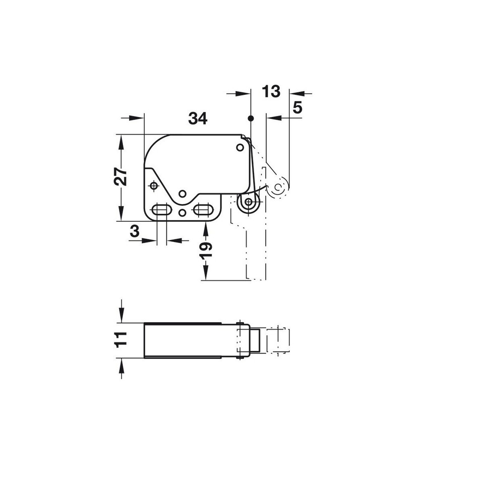 Pair Automatic Spring Catches Cabinet Caravan Door Latch 245.54.701 of ...