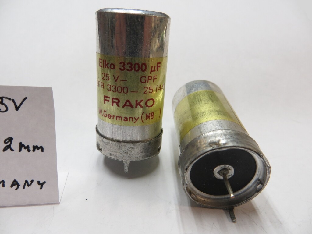 3300uF 25V Electrolytic Capacitors ELKO Frako vintage 2pcs. | eBay