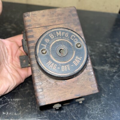 Antique J&B MFG J.w.Greenwell Magneto Battery Ignition Box Buzz Coil ...