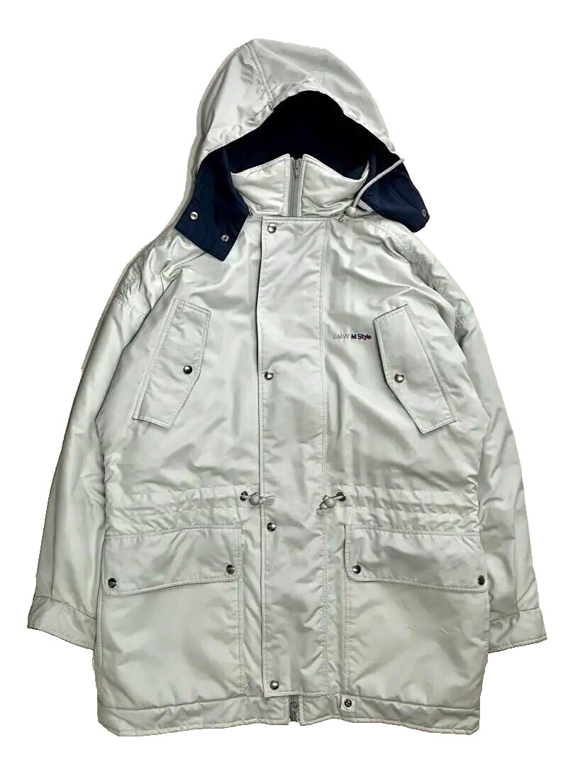 80s BMW M-style Coat West Germany White Vintage Lengt… - Gem