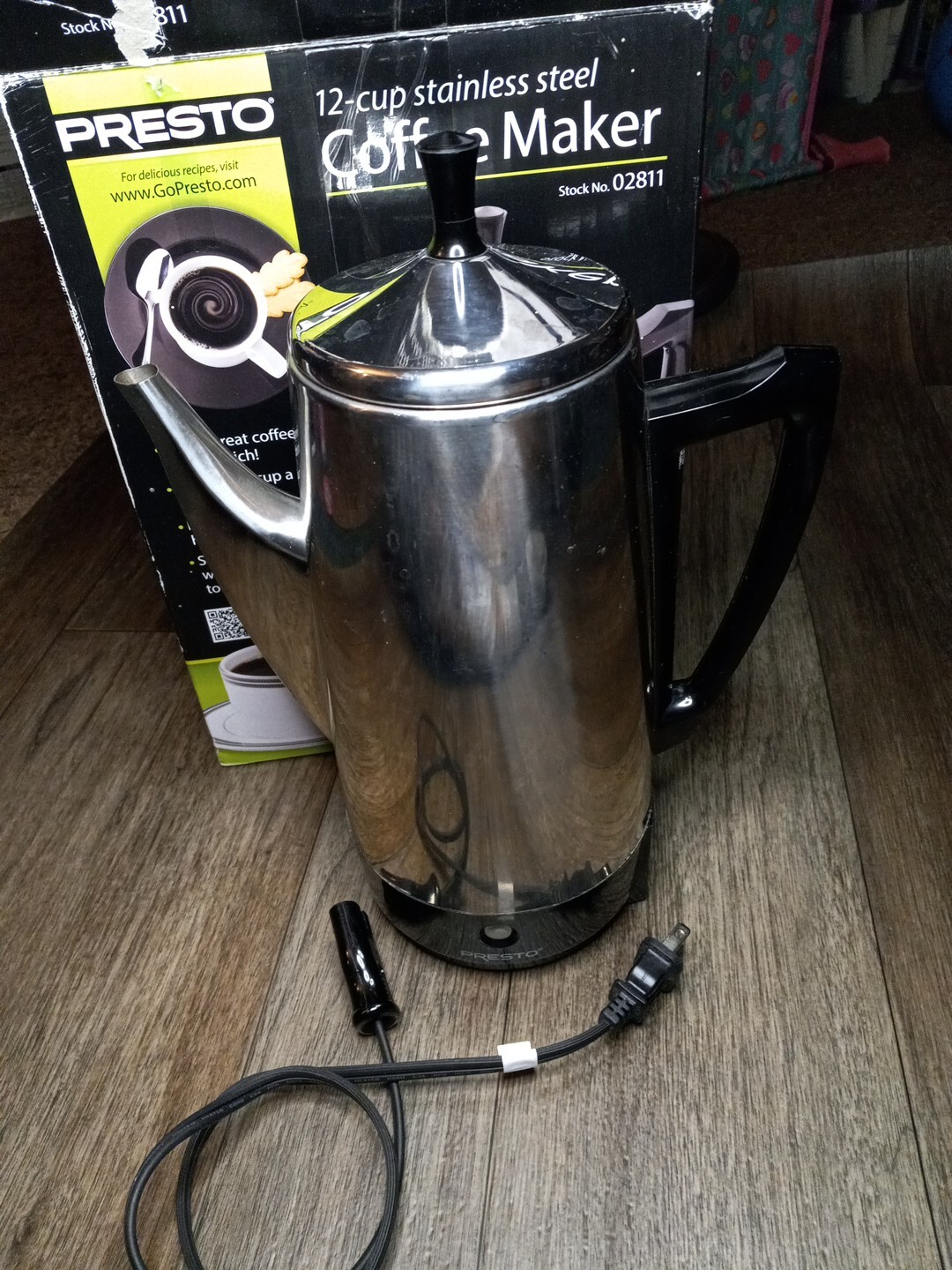 Presto 02811 12-Cup Stainless Steel Coffee Maker Percolator 12 Cup ...