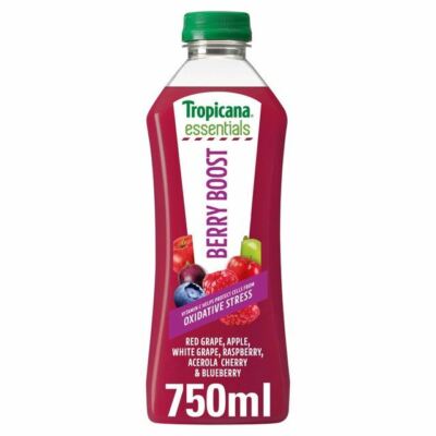 Tropicana Essentials Berry Boost Juice - 750ml (26.39 fl oz) | eBay