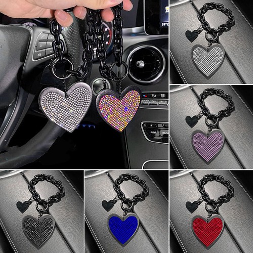 2Pcs Bling Rhinestone Keychains Purse Charms for Thanks Gift Handbags ...