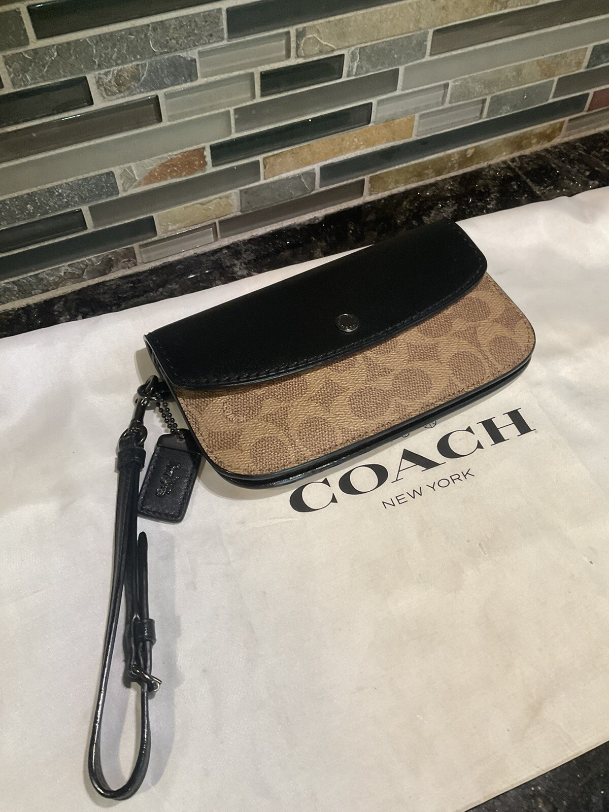 Coach 1941 Clutch Wallet Colorblock Signature Canvas … - Gem