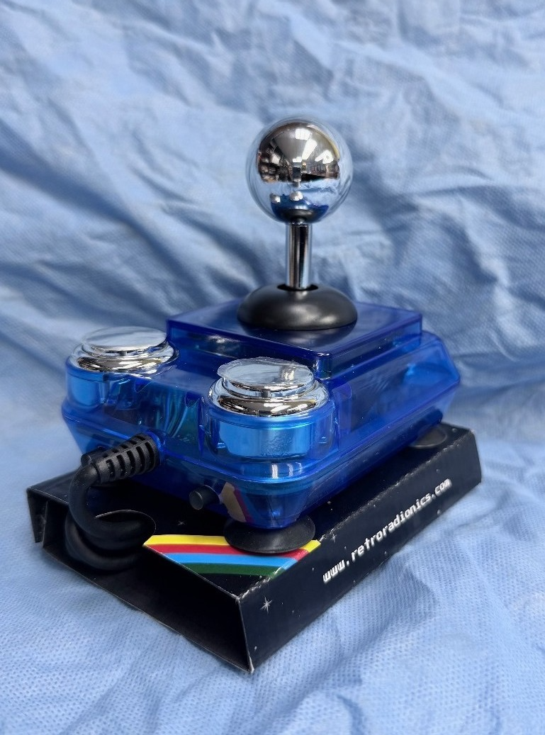 ArcadeR 9-pin (DB9) standard Retro Joystick - Limited Edition - Silver ...