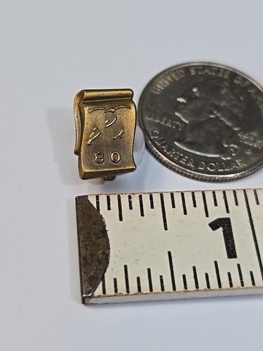 80 wpm Shorthand Steno Stenographer Recognition Award Lapel Pin Bronze ...