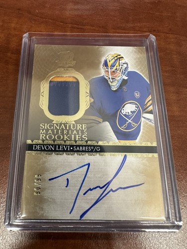 2023-24 UPPER DECK THE CUP DEVON LEVI ROOKIE MATERIAL SIGNATURES /99 ...