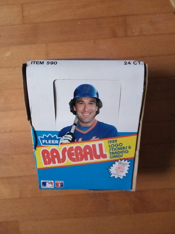 1989 Fleer Baseball Rack Pack Box, 24 Packs, 42 Cards/Pack, Griffey RC ...