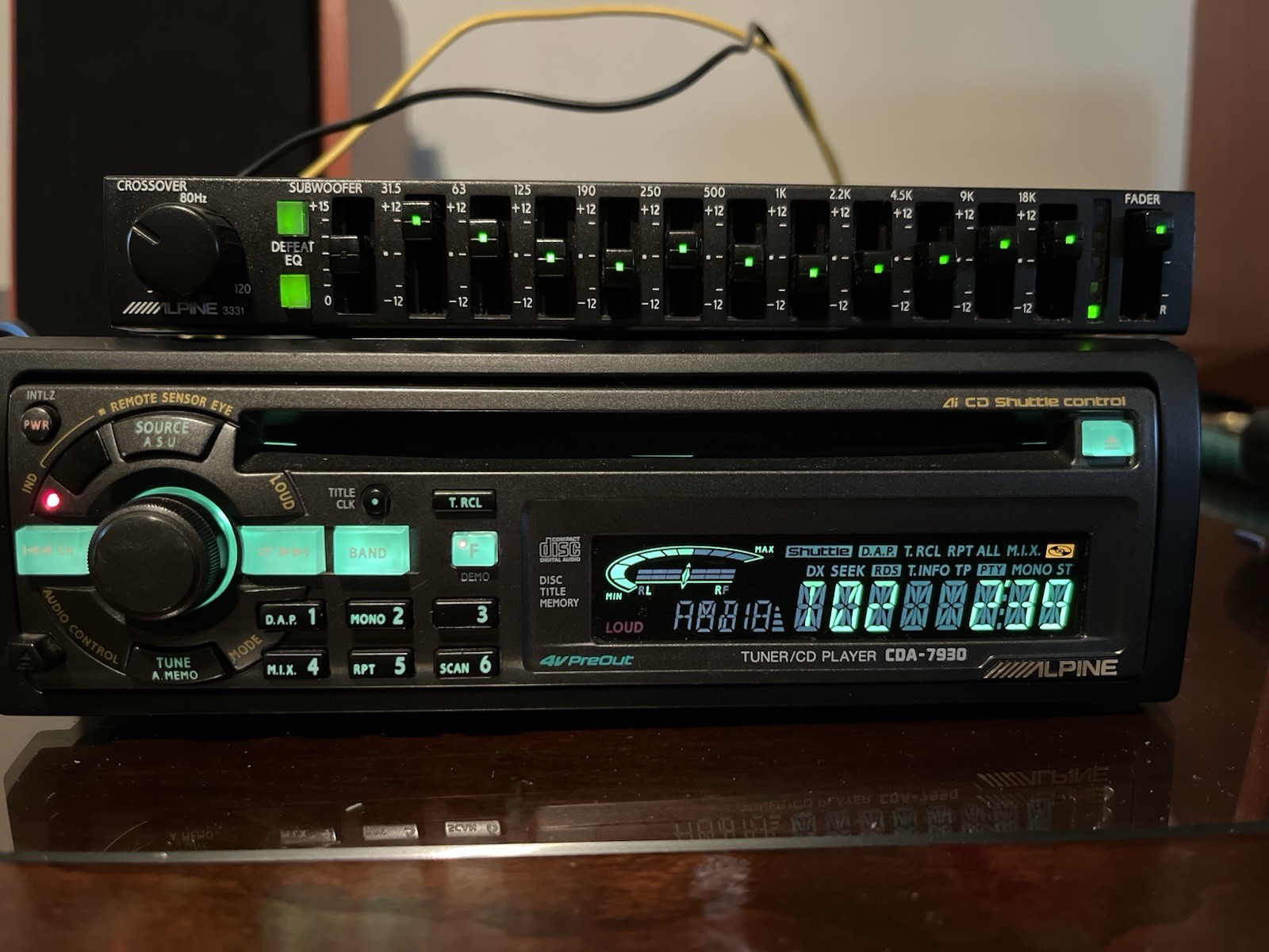 ALPINE 3331 Graphic Equalizer EQ 11-Band Pre-Amp | eBay