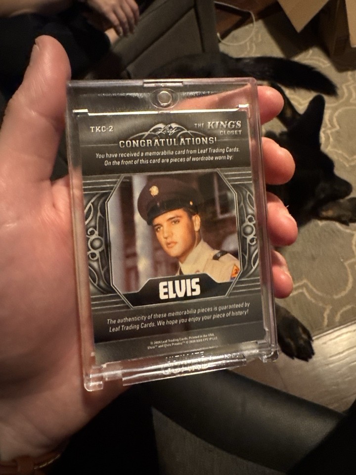 2024 Leaf Kings closet Elvis Presley double Worn Patch Shirt/Robe 4/8 ...