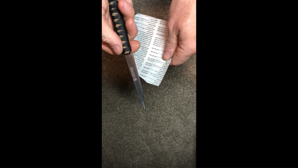 BGS Customized Blade VERDIER 'PERFORATOR' knife EDC BLACK/NAT NOT Ed's ...