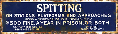 SPITTING FINE METAL SIGN | eBay