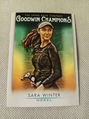 2021 SARA WINTER UPPER DECK GOODWIN CHAMPIONS MODEL CARD #58 | eBay