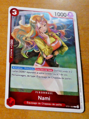 ONE PIECE CARD GAME HOLO CARTE FRANCAISE Nami ST21-009 FR NM | eBay