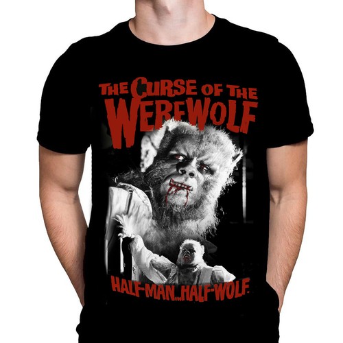 HALF MAN half WOLF - T-Shirt - Sizes S - 5XL - Art / Horror / Werewolf ...